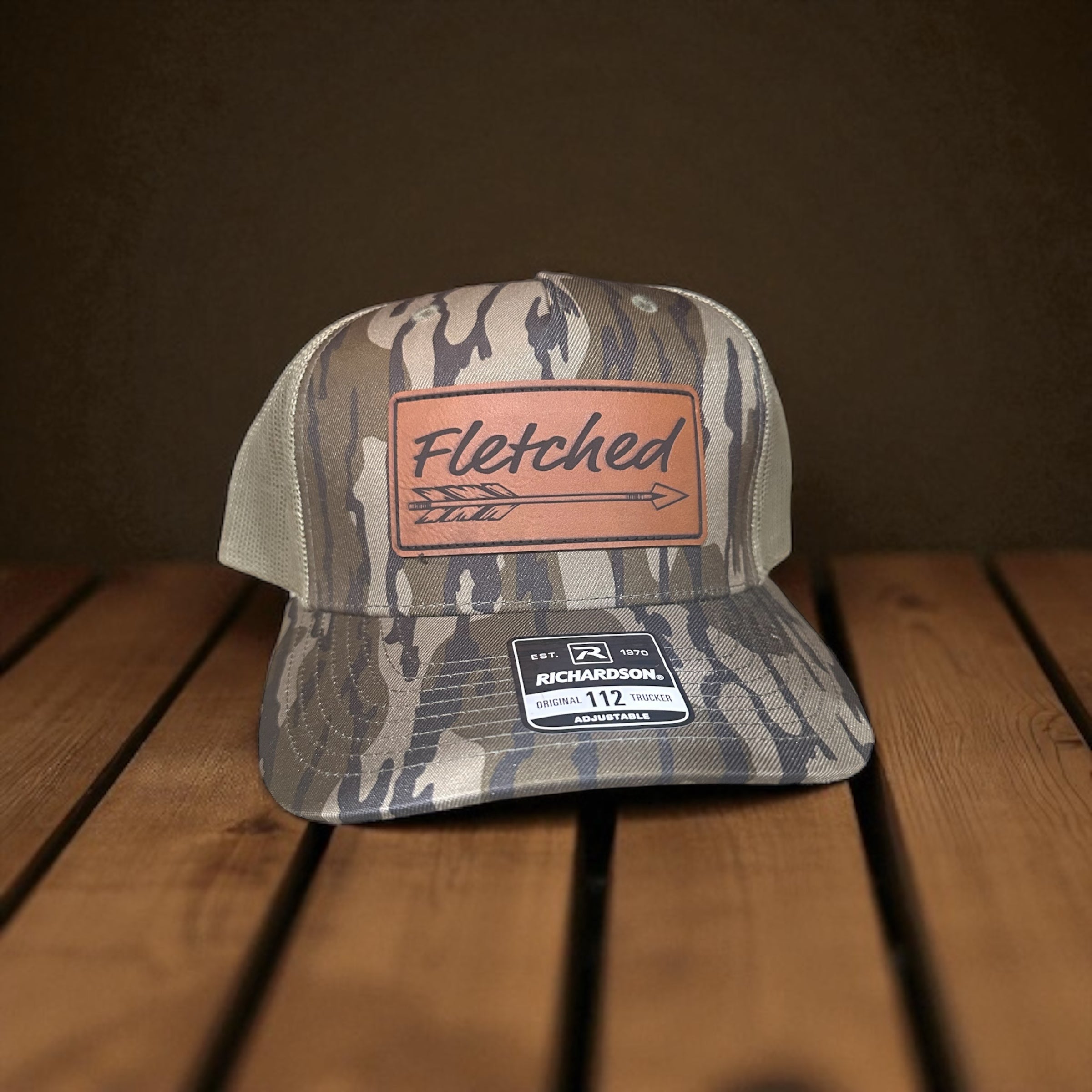 Original Bottomland Richardson 112 Hat- Leather Patch – Fletched Archery
